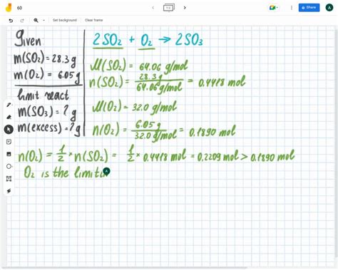 solved for the following reaction 28 3 grams of sulfur dioxide are