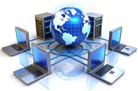 Premium Photo Global Connectivity Computer Network Linked To Server