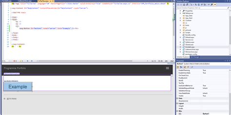 Asp Net Can T Double Click On C Elements To Make Event Handlers Stack Overflow