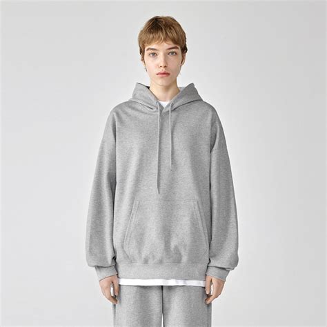 이지 오버핏 후드티 멜란지 Th2246 감도 깊은 취향 셀렉트샵 29cm