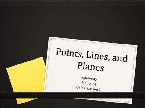 PPT Points Lines And Planes PowerPoint Presentation Free Download ID 3882541