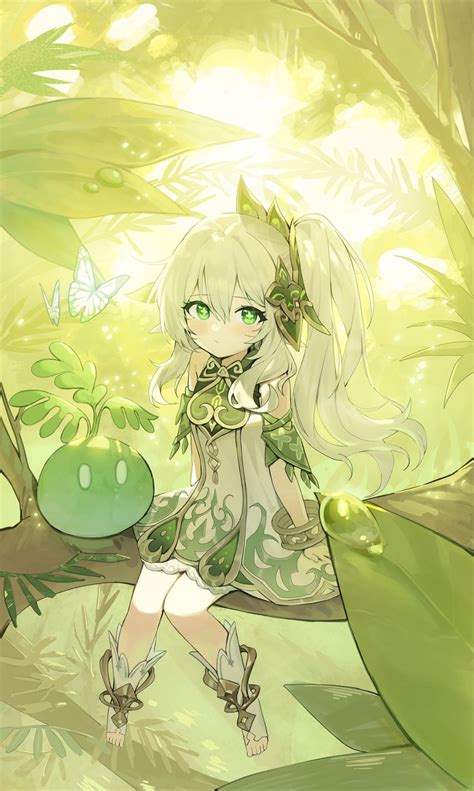 Nahida And Slime Genshin Impact Drawn By Nogong Danbooru