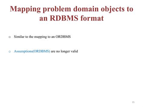 Mapping Problem Domain Objects To Object Persistence Formatsooad Pptx