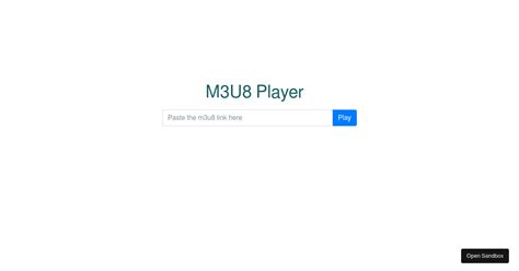 Yashdkadamm3u8 Player Codesandbox