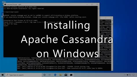 Installing Apache Cassandra On Windows Youtube