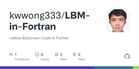 GitHub Kwwong LBM In Fortran Lattice Boltzmann Code In Fortran