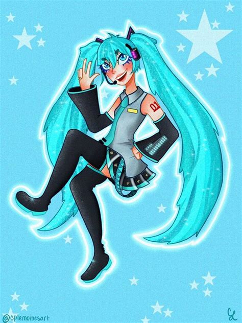 Hatsune Miku Art Print Etsy