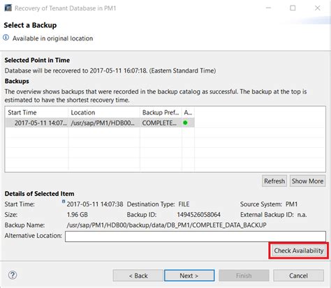 Database Recovery With Hana Dynamic Tiering Sap Tutorials