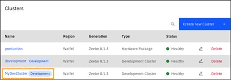 Add Dev Clusters In Camunda Platform 8 Saas And Test Models Faster