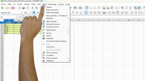 Cómo Ordenar Datos En Libreoffice Calc Hablemos De Informática