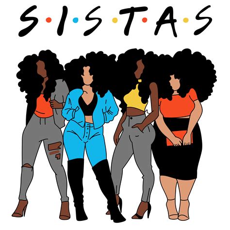 Sistas Black Girl Svg Black Woman Svg Black Afro Woman Svg Inspire