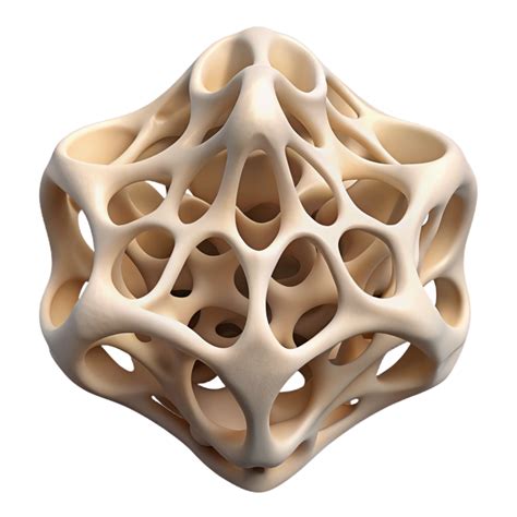 Impressive Classic Artificial Bone Structure Bio Printed Intricate Lattice Premium 59629344 Png