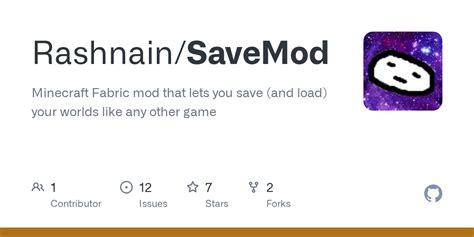Github Rashnainsavemod Minecraft Fabric Mod That Lets You Save And Load Your Worlds Like