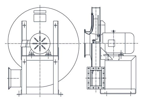 Centrifugal Fan Structure A Overall Structure And B Volute Structure Download Scientific
