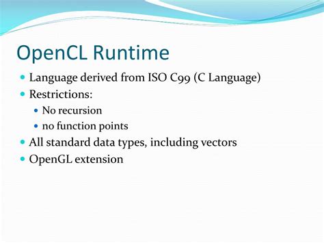 Ppt Opencl Powerpoint Presentation Free Download Id1322858
