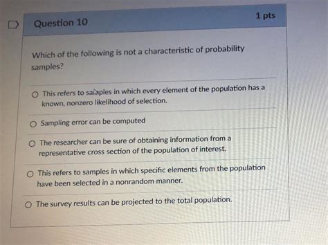 1 Pts Question 10 Which Of The Following Is Not A Chegg Com