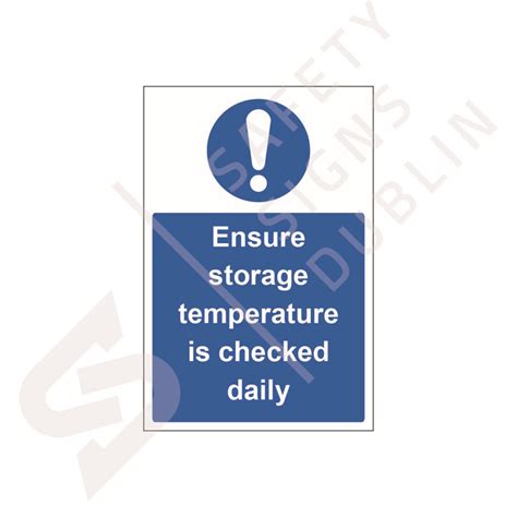 Check Temperature Daily Fs3050 Safety Signs Dublin
