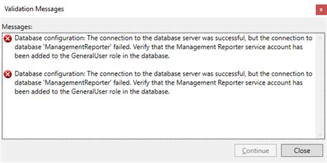 Generaluser Error When Migrating Management Reporter To A New Server Azurecurve