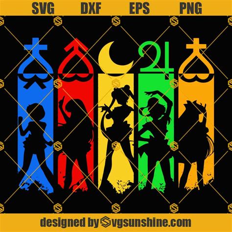 Sailor Girl Svg All Heroes Sailor Moon Svg Cartoon Svg