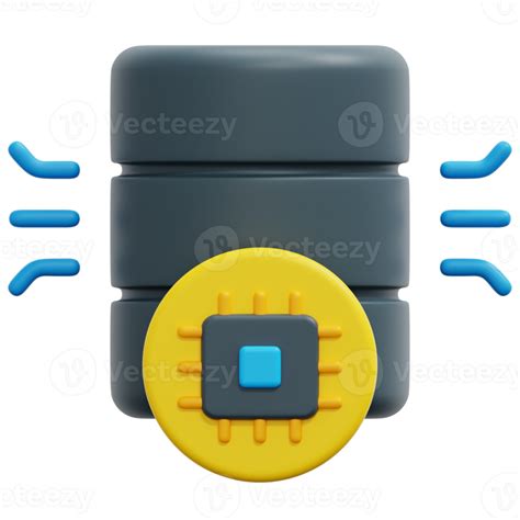 Data 3d Render Icon Illustration 12628423 Png