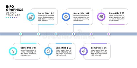 Workflow Layout Horizontal Steps Stock Illustrations 5386 Workflow