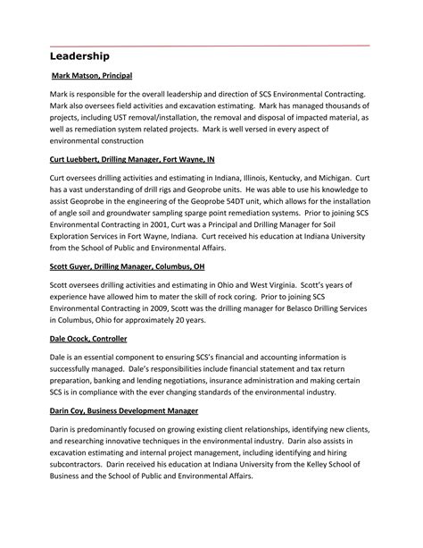Scs Environmental Contracting Statement Of Qualification Pdf