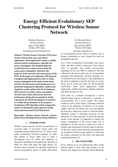 Pdf Energy Efficient Evolutionary Sep Clustering Protocol For