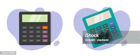 큰 수학 계산 회계 평면 만화 고립 된 평면 그래픽 그림 수학에 대 한 문구 계산 기계 장치 기계 전자 현대 디자인 추가 계산기 아이콘 벡터 계산함에 대한 스톡 벡터 아트