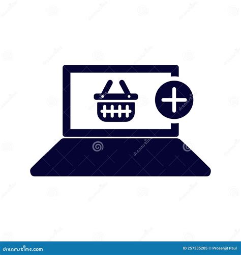 Online Store Shopping Cart Icon Stock Vector Illustration Of Internet