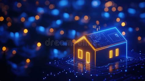 Smart Home Automation System Managing Modern House Lighting Energy Control And Nighttime
