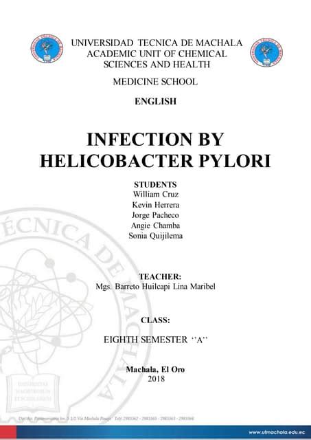 Infection By Helicobacter Pylori Algorithm Pdf