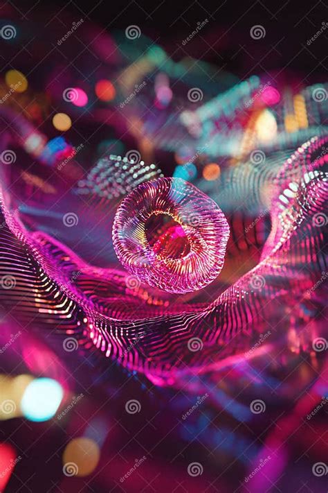 Quantum Algorithm Visualization In 3d Space Stock Illustration Illustration Of Computational