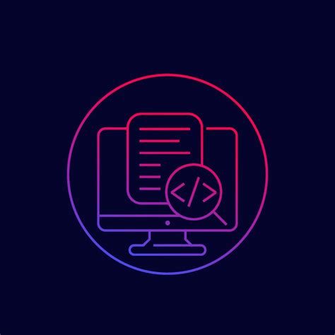 Code Review Icon Thin Linear Style 4388614 Vector Art At Vecteezy
