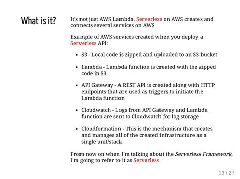 Building Microservices On Aws With The Serverless Framework Speaker Deck