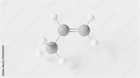 Polypropylene Molecule 3d Molecular Structure Ball And Stick Model Structural Chemical