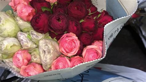 인터넷꽃도매시장 장미뭉치 2단 장미도매 장미저렴 인터넷화훼공판장 생화 꽃도매 김해꽃 부산꽃 양재꽃시장 꽃시장 꽃쇼핑몰 Youtube