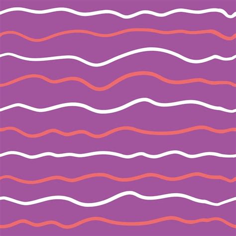 Premium Vector Vector Line Wave Seamless Pattern