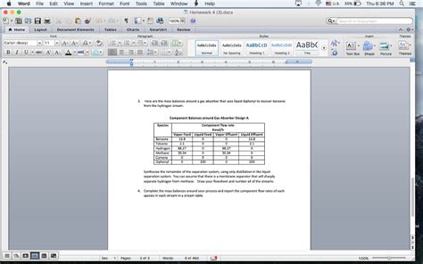 Word File Edit View Insert Format Font Tools Table Chegg