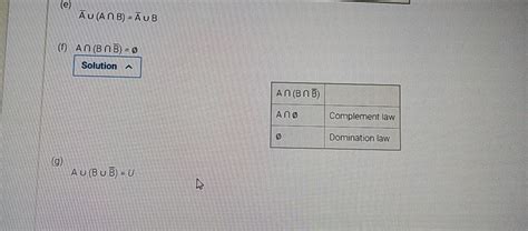 Solved Use The Set Identities Given In The Table To Prove