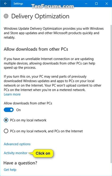 See Os And Store Update Bandwidth Usage In Windows 10 Activity Monitor