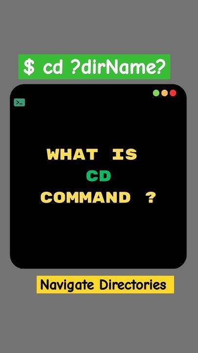 Cd Command How To Get Back To The Previous Directory Linux Command Sudoit Youtube