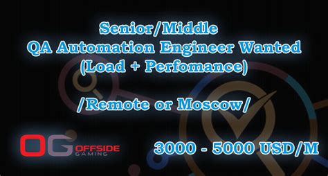 Qa Automation Engineer Load Perfomance Remote