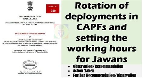 Rotation Of Deployments In Capfs And Setting The Working Hours For