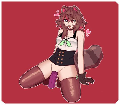 Rule 34 1girls Animal Ears Blush Bottomless Brown Hair Cartoony Dildo