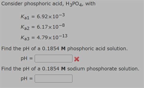 Answered Consider Phosphoric Acid H3po4 With Bartleby