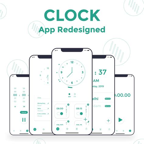 App Redesign UI UX CLOCK APP On Behance