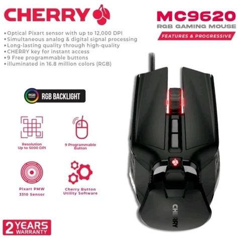 Jual Cherry Mc 9620 Fps Optical Rgb Gaming Mouse Mc9620 Di Seller