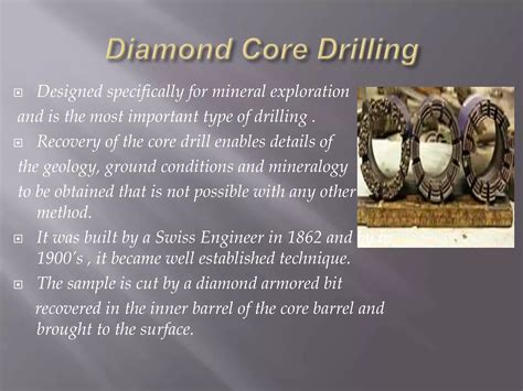 Drilling And Core Logging Pptx