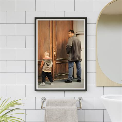 Movie Poster Bathroom Art Print Funny Toilet Humor Decor Digital Oil