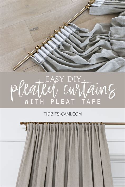 How To Make Pinch Pleat Curtains Tidbits By Cami